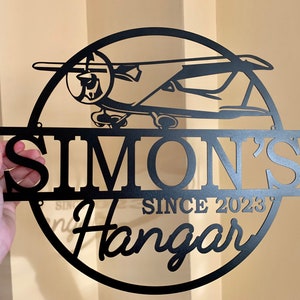 Personalized Hangar Name Sign Custom Airplane, Aviation Sign, Custom ...