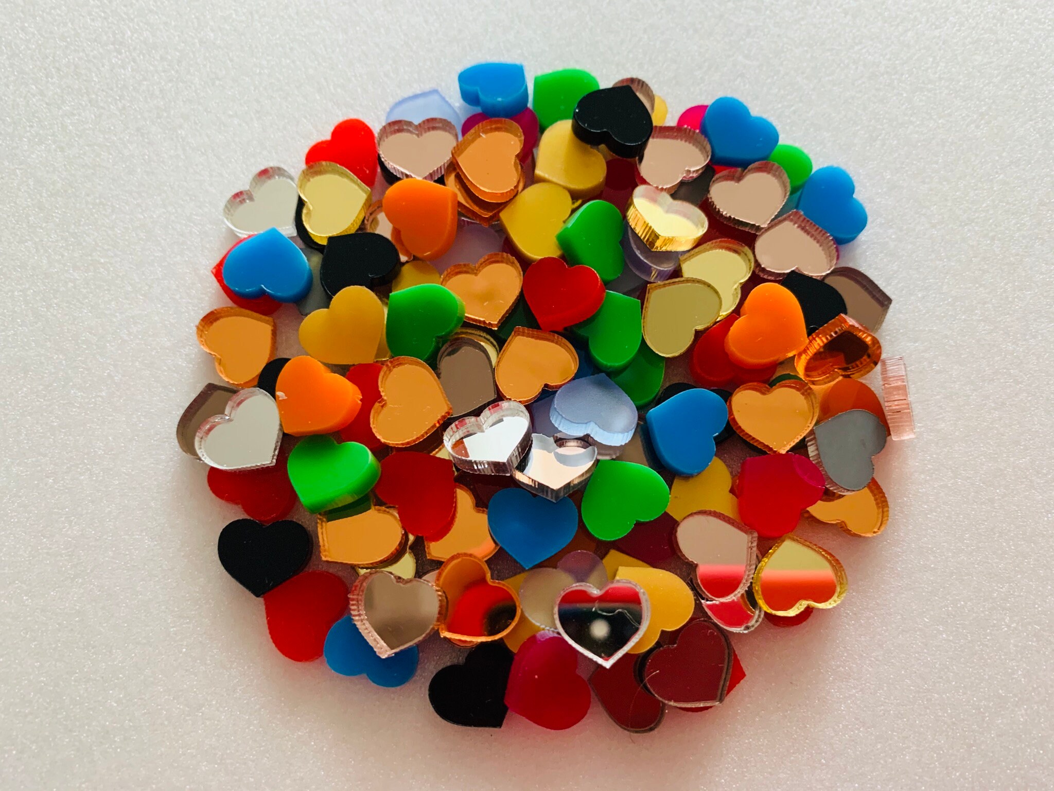 Mini Heart Confetti Wedding Confetti Set Acrylic Small Hearts - Etsy