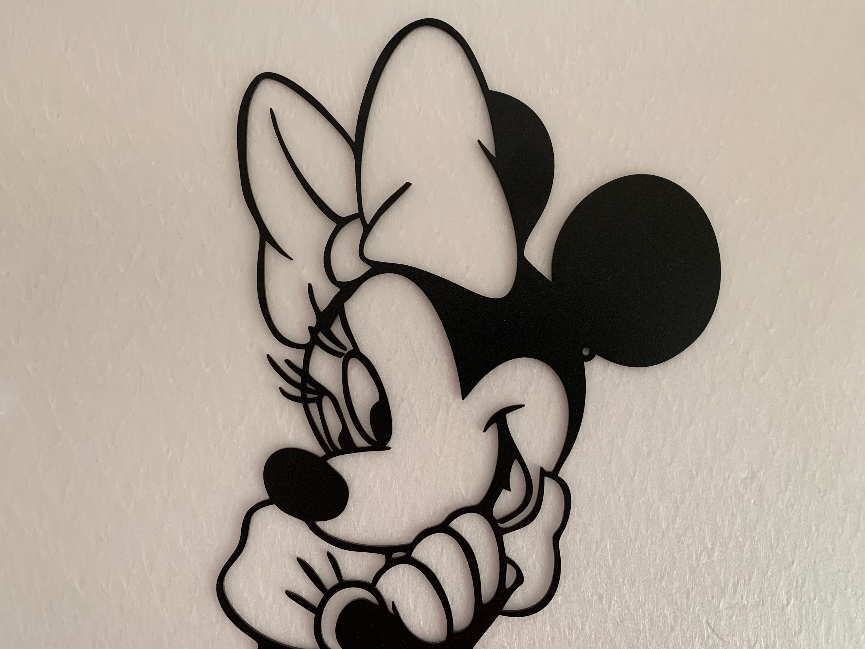 Personalized Minnie Mouse Sign Laser Cut Name Mickey Mouse Custom Metal ...