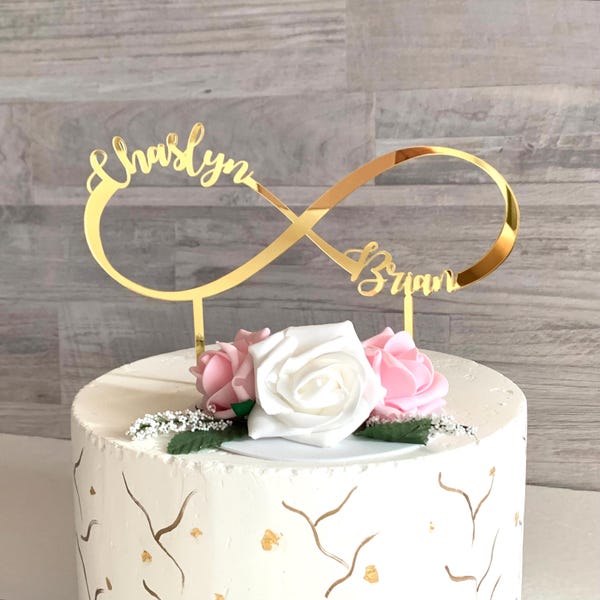 Infinity Cake Topper - Etsy