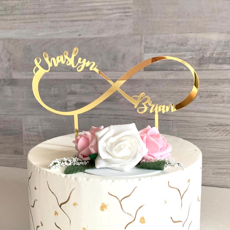 Infinity Cake Topper - Etsy