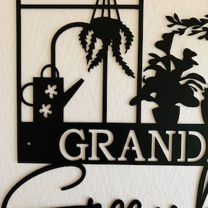 Personalized Greenhouse Name Sign Custom Garden Grandmas Plaque Metal ...