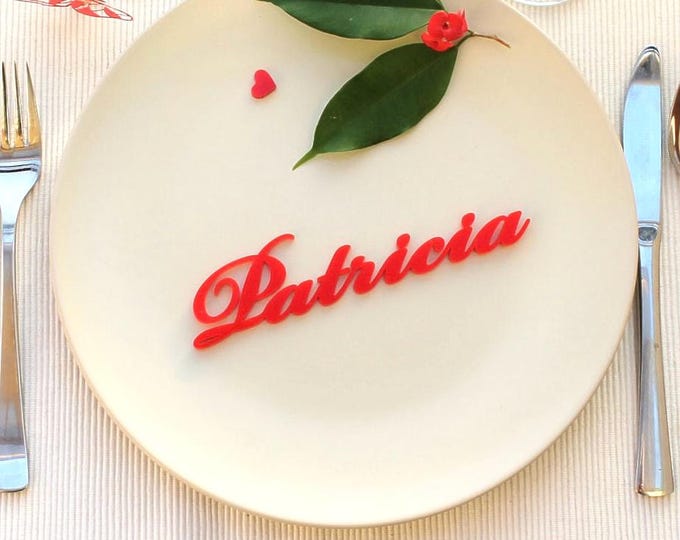 Birthday Name Tags, Wedding Place Names, Custom Wood & Acrylic Names ...