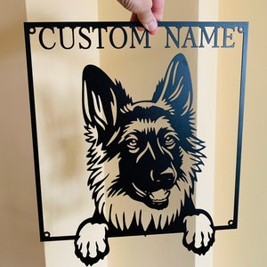 Custom Dog Metal Sign - Personalized Name Plaque for Any Breed ...