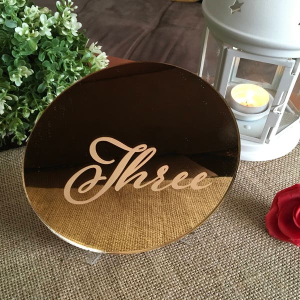 Acrylic Table Number - Etsy