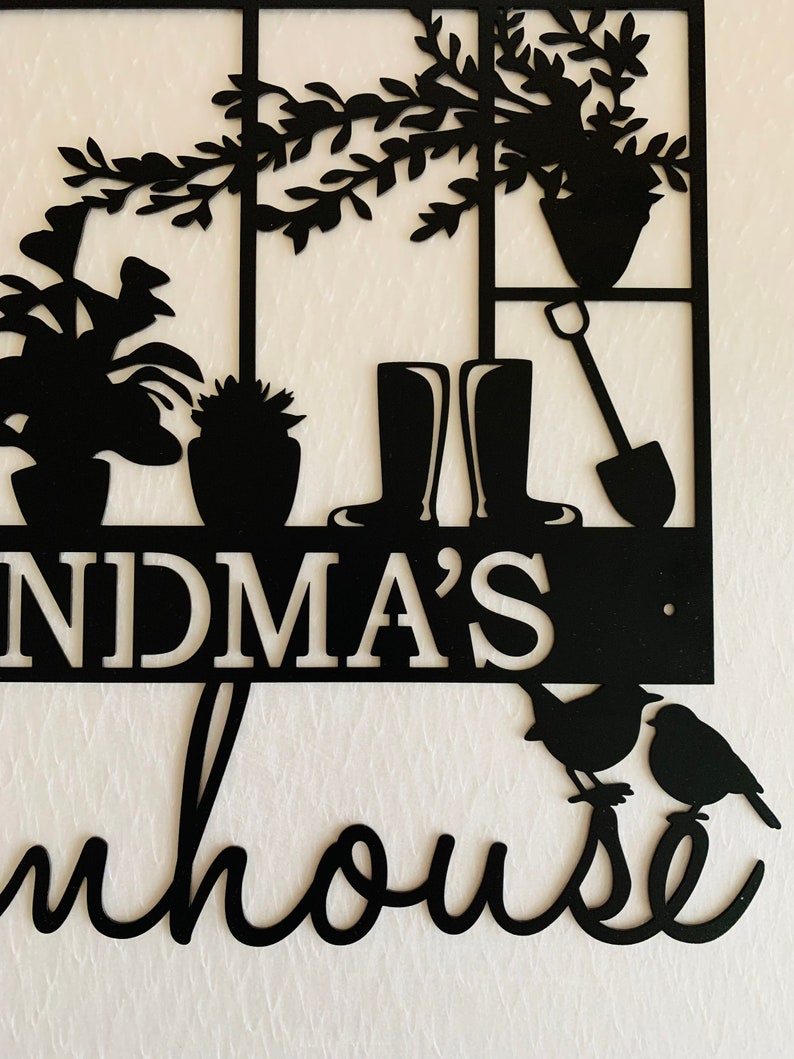Personalized Greenhouse Name Sign Custom Garden Grandmas - Etsy