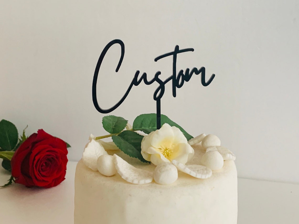 Personalized Cake Topper Custom Order Your Design Cupcake - Etsy