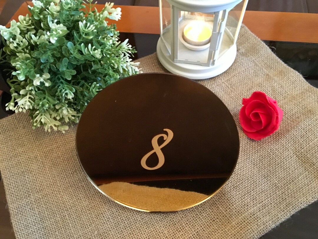 Laser Engraved Table Numbers Wedding Table Numbers Etched - Etsy