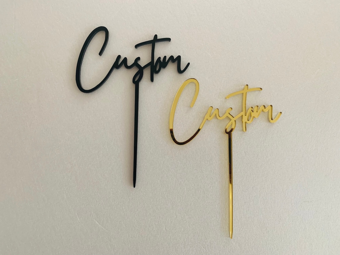 Personalized Cake Topper Custom Order Your Design Cupcake | Etsy