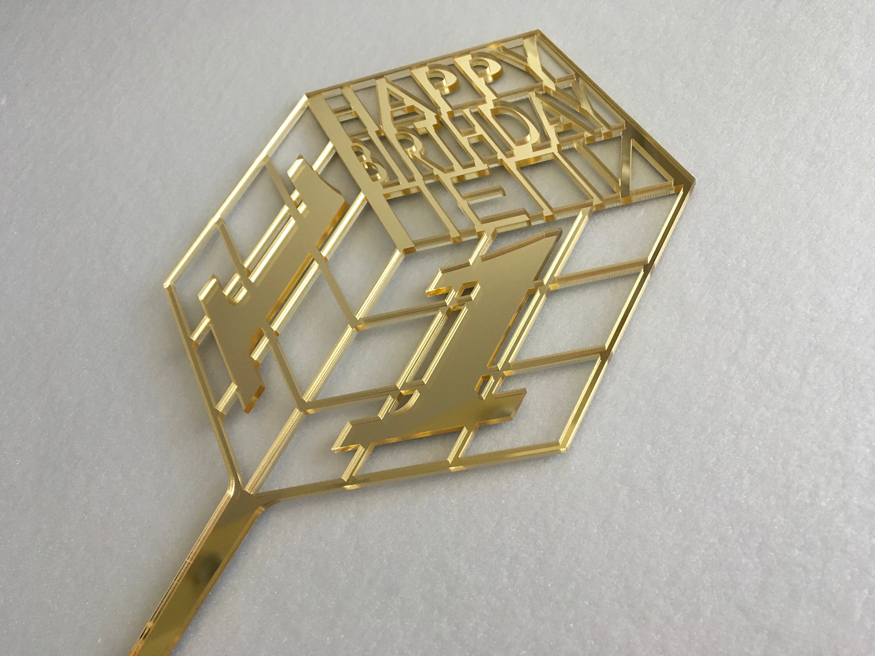 Rubik's Cube Cake Topper Personalized Any Name Age - Etsy Australia