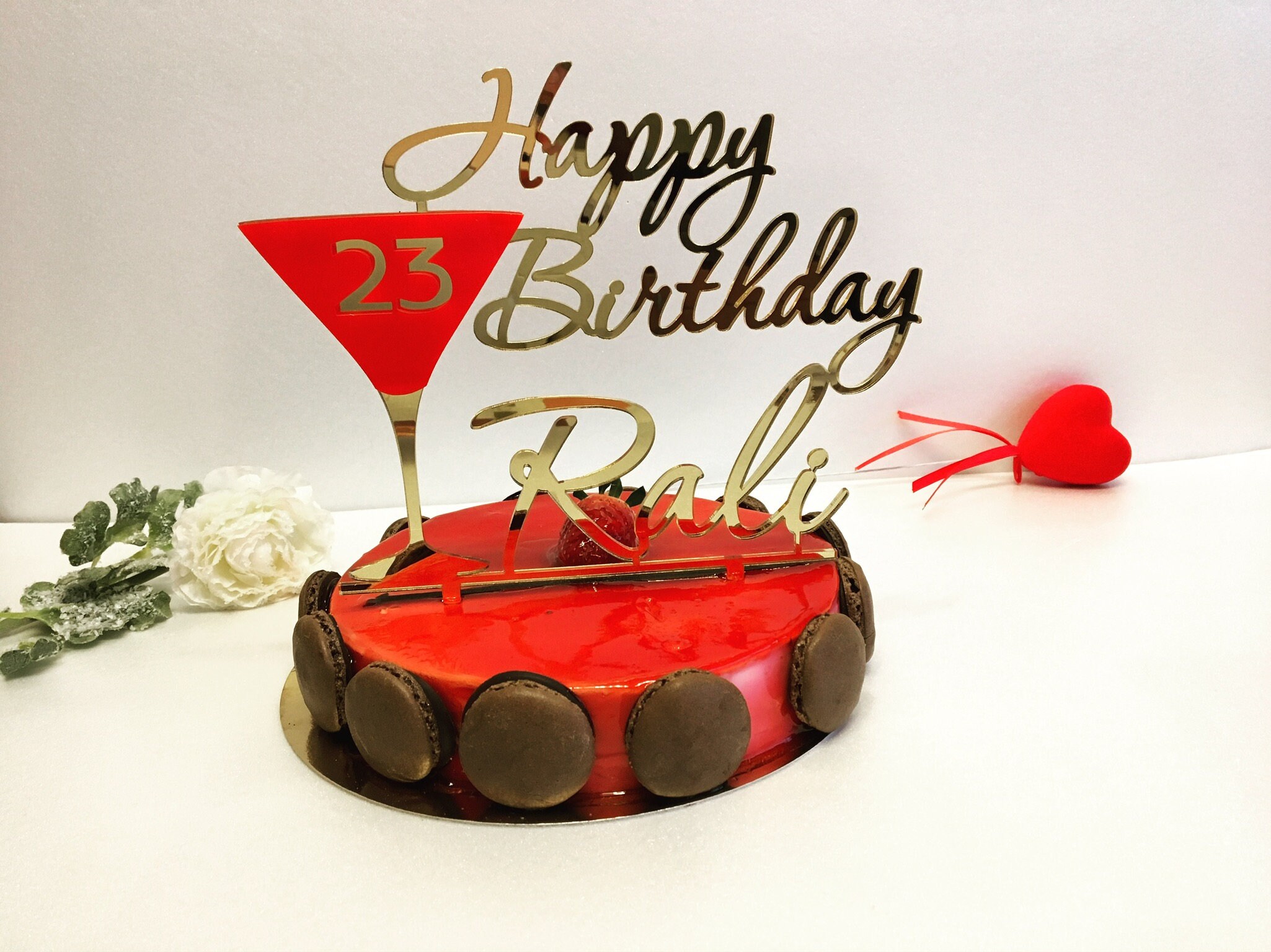 Personalized Name And Age Cake Topper Happy Birthday Party Etsy Uk