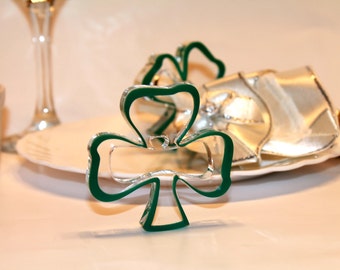 Shamrock Napkin Rings for St. Patrick's Day, Spring, Dinners, Parties ...