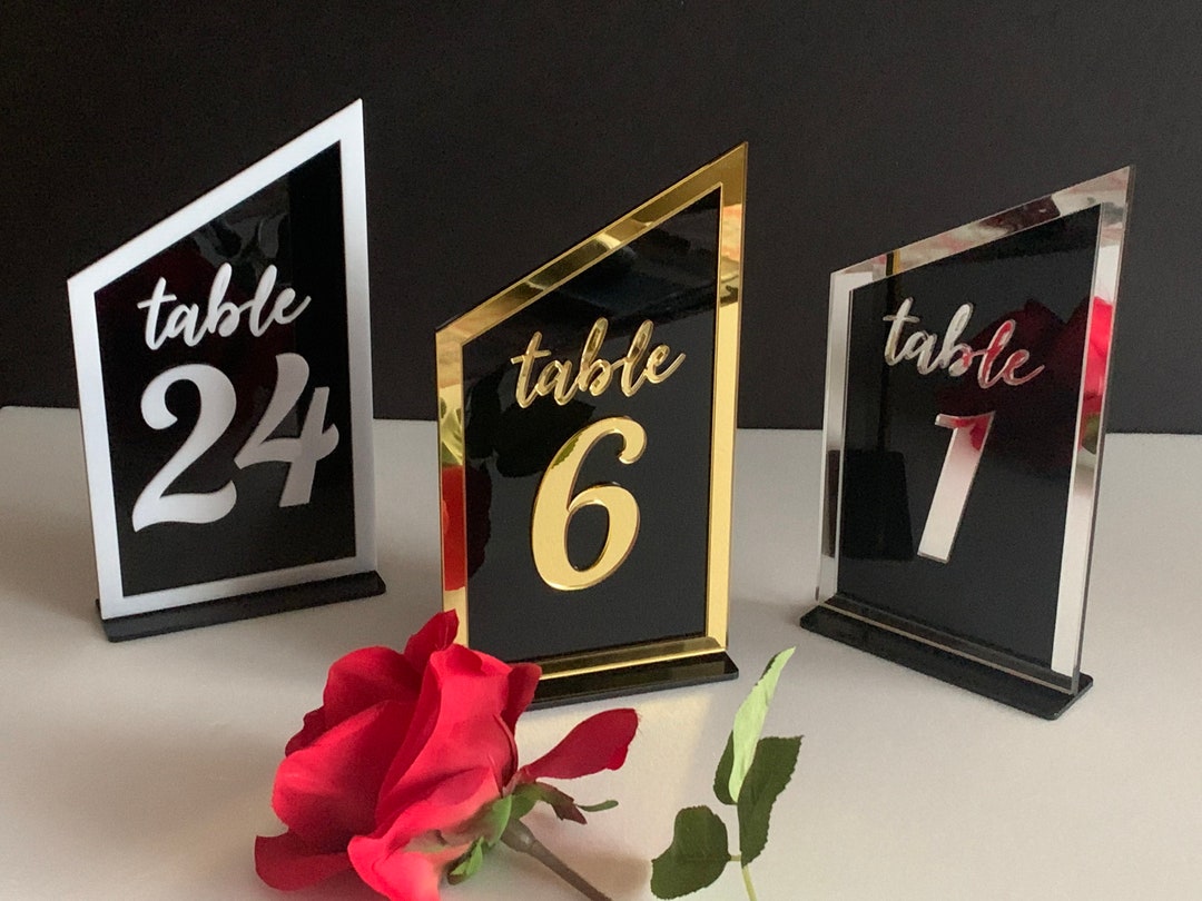 Personalized Wedding Table Numbers Wedding Decorations for Table Custom ...