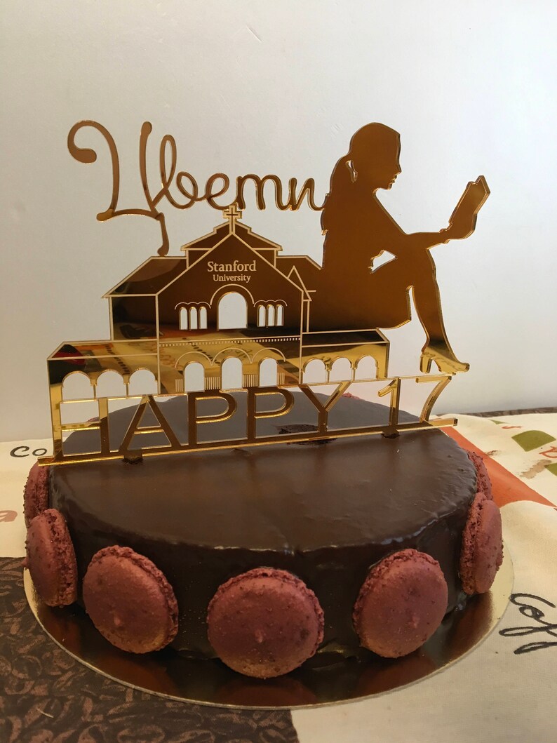 Happy Birthday Cake Topper Personalized Name Age Topper Etsy