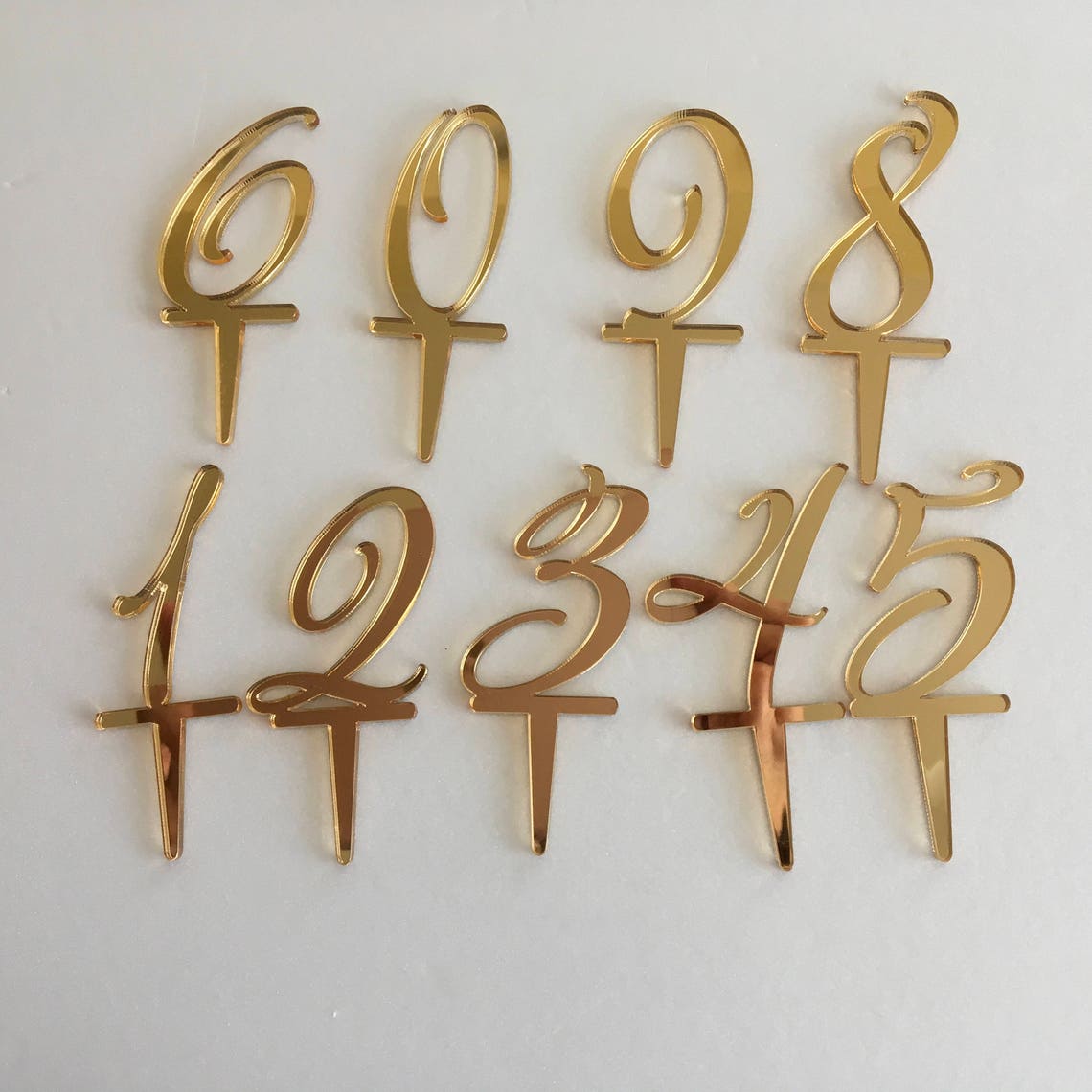 Number Cake Toppers Birthday Decorations Acrylic Number Picks - Etsy
