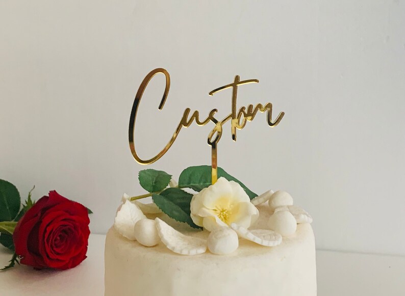 Personalized Cake Topper Custom Order Your Design Cupcake | Etsy