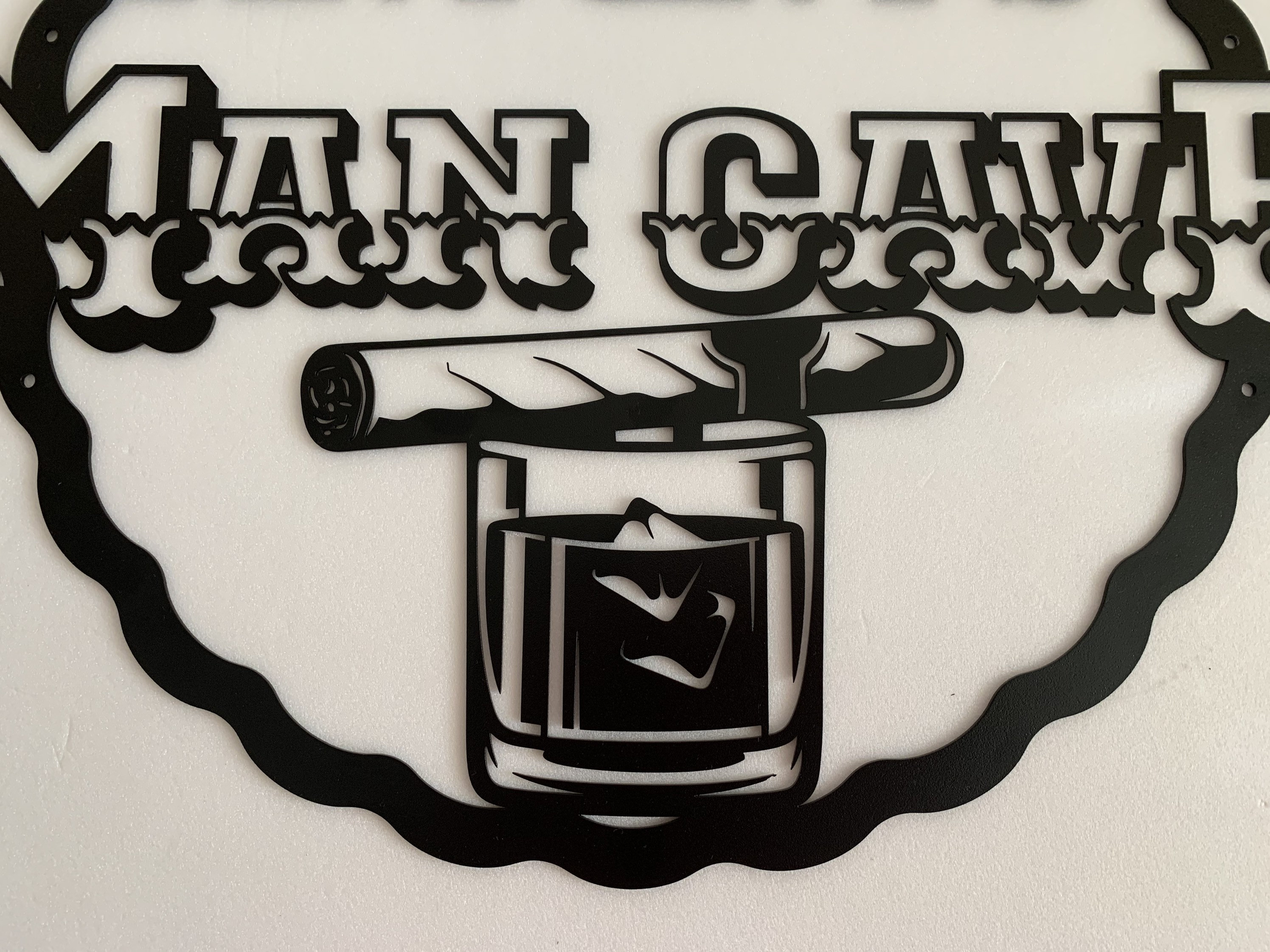 Personalized Man Cave Metal Sign Custom Name Bar Sign Laser | Etsy