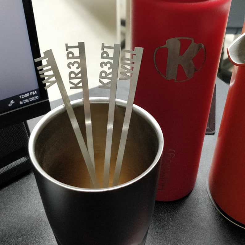 Stainless Steel Personalized Drink Stirrer Custom Name Metal - Etsy