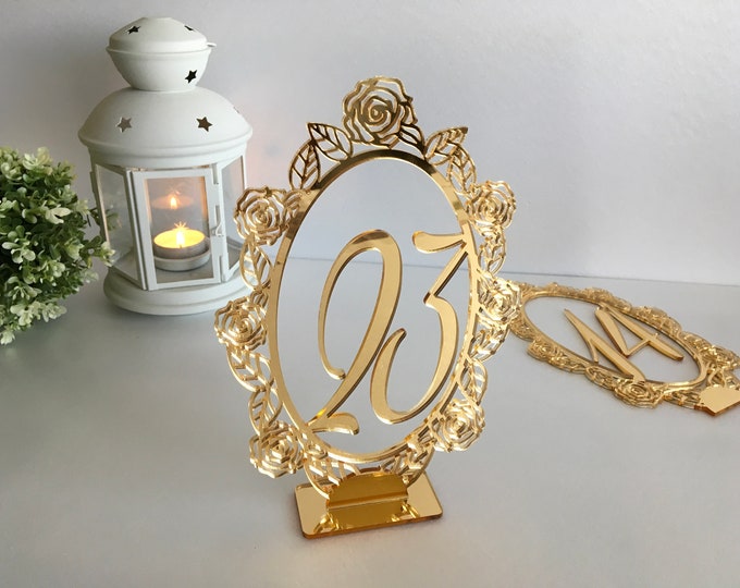 Wedding Table Numbers Metal Modern Table Centerpieces - Etsy