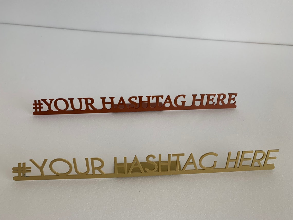 Hashtag Sign Personalized Metal Hashtag Wedding Decoration | Etsy