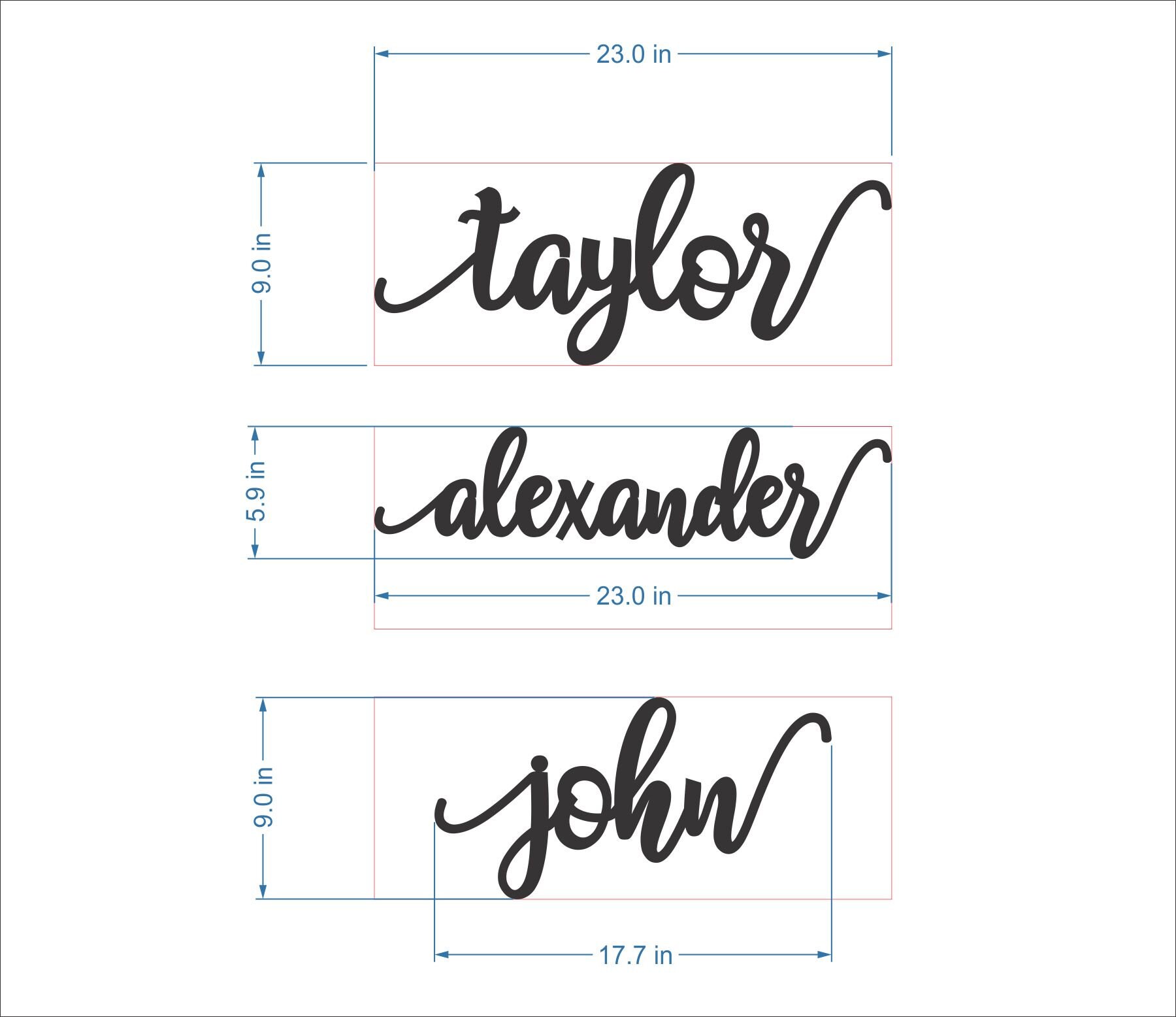 Personalized Large Wall Name Sign Custom Laser Cut Letter Birthday ...