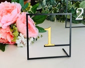 Wedding Table Numbers Metal Modern Table Centerpieces - Etsy