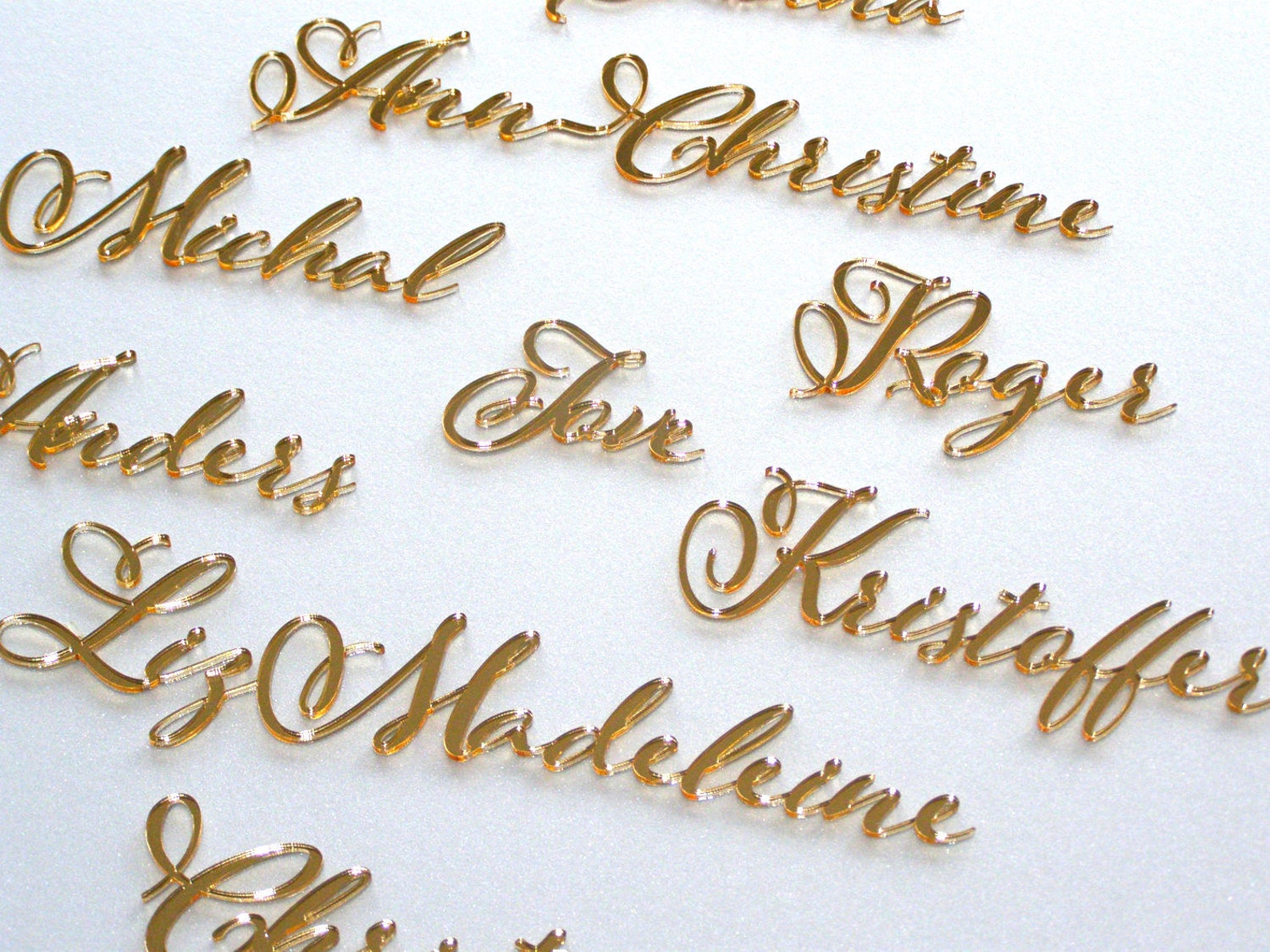 Laser Cut Names Calligraphy Names Personalized Wedding Place - Etsy