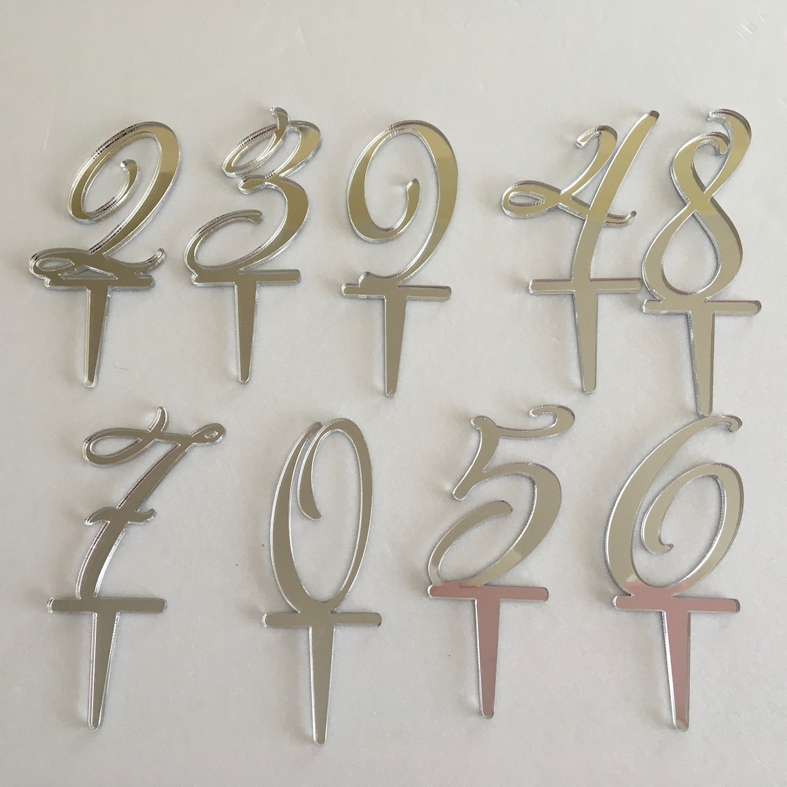 Number Cake Toppers Birthday Decorations Acrylic Number Picks - Etsy