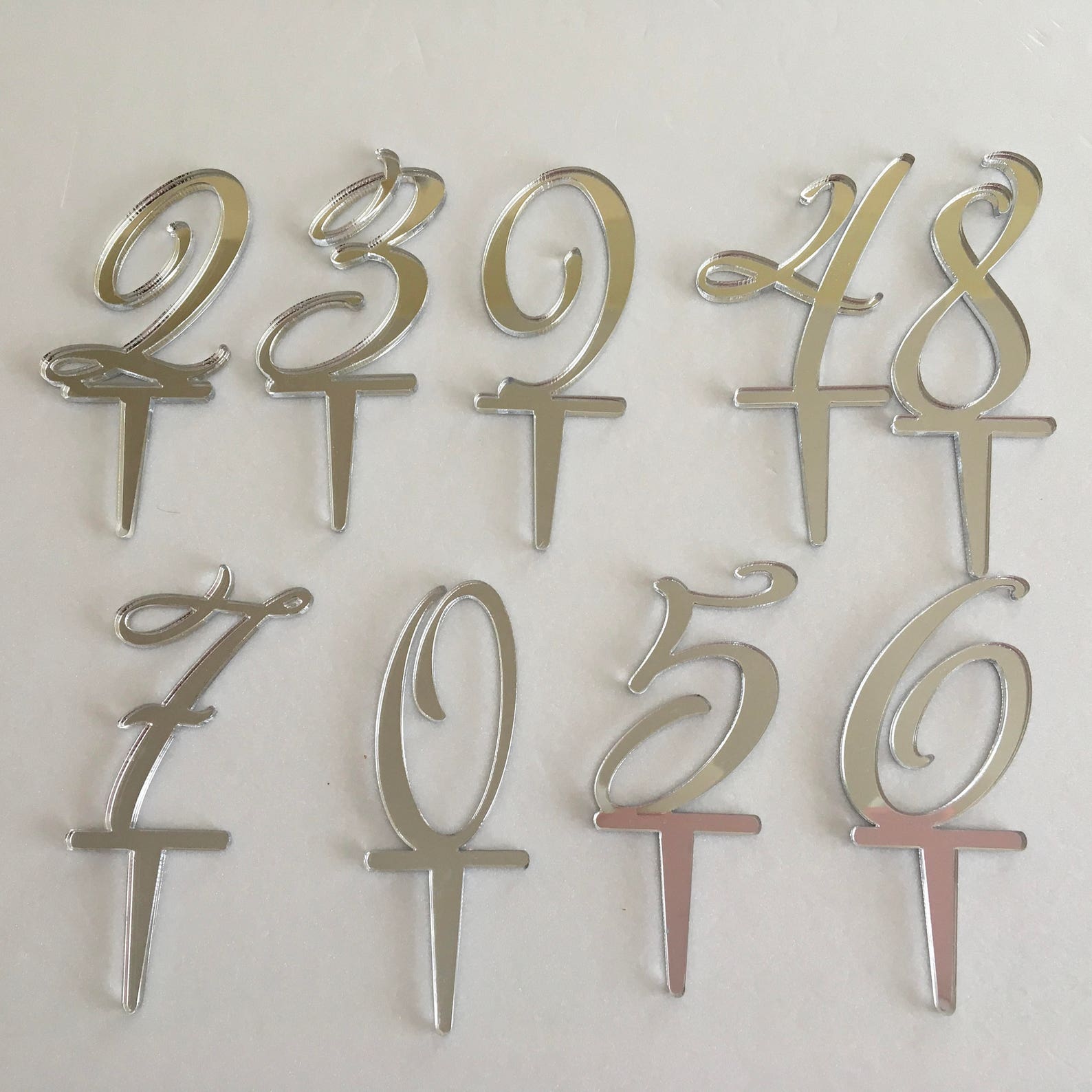 Number Cake Toppers Birthday Decorations Acrylic Number Picks - Etsy
