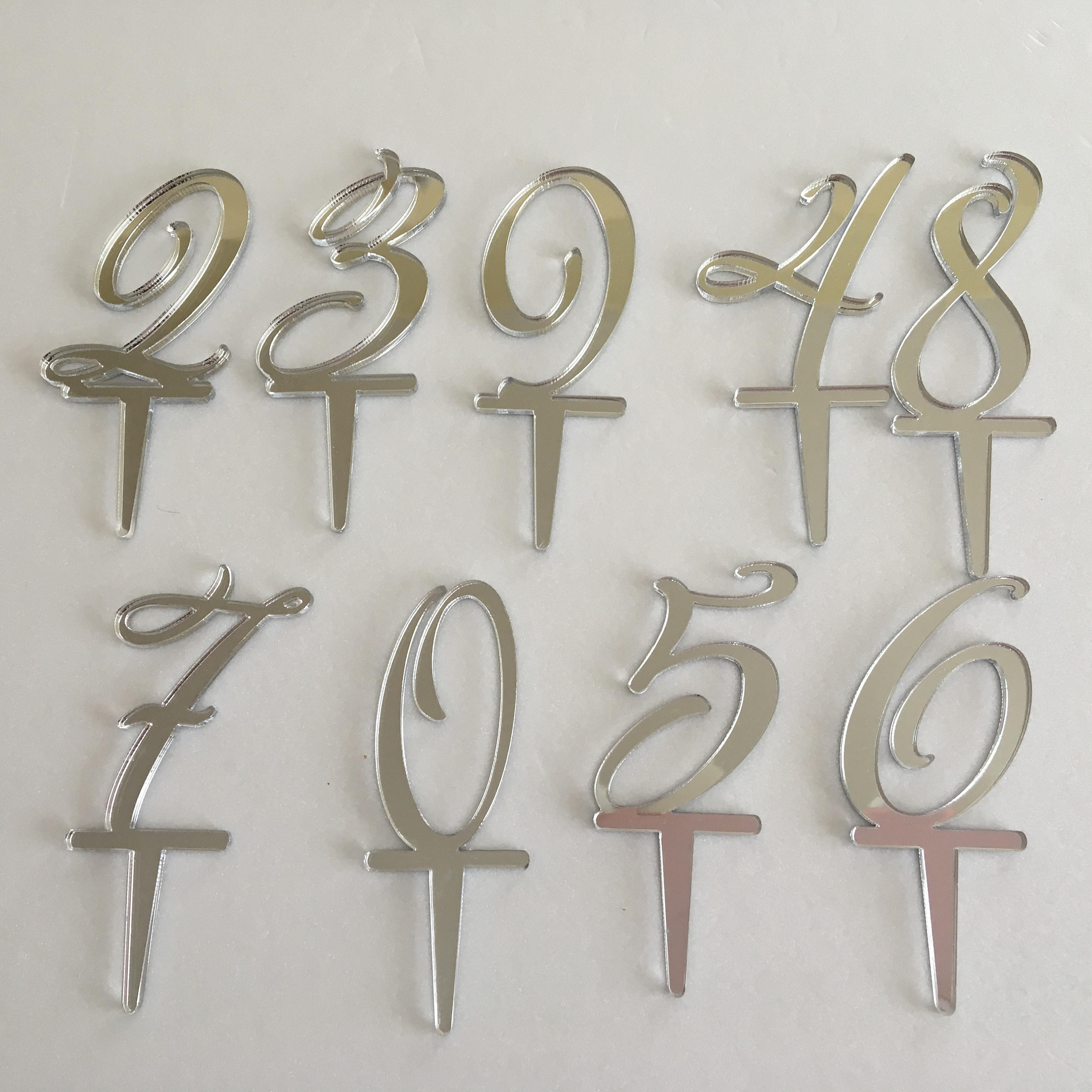 Number Cake Toppers Birthday Decorations Acrylic Number Picks - Etsy