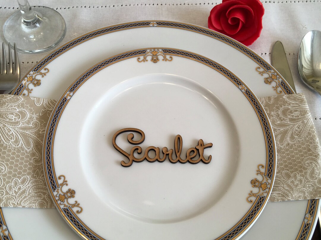 Wedding Name Cards Rustic Place Cards Wooden Place Cards Personalized ...