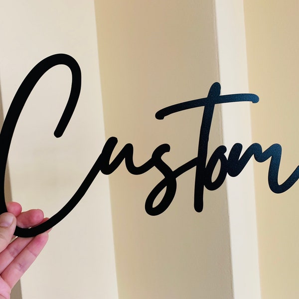 Metal Wall Words - Etsy