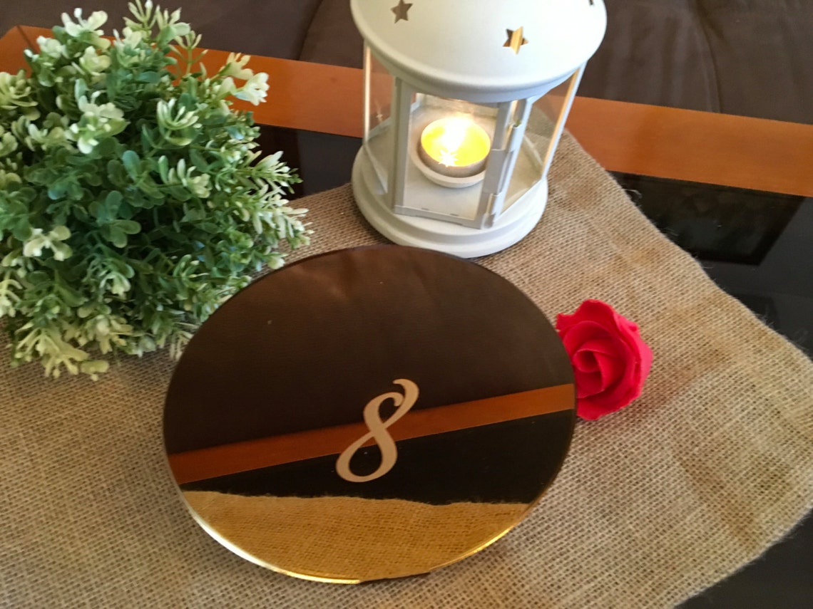 Laser Engraved Table Numbers Wedding Table Numbers Etched - Etsy