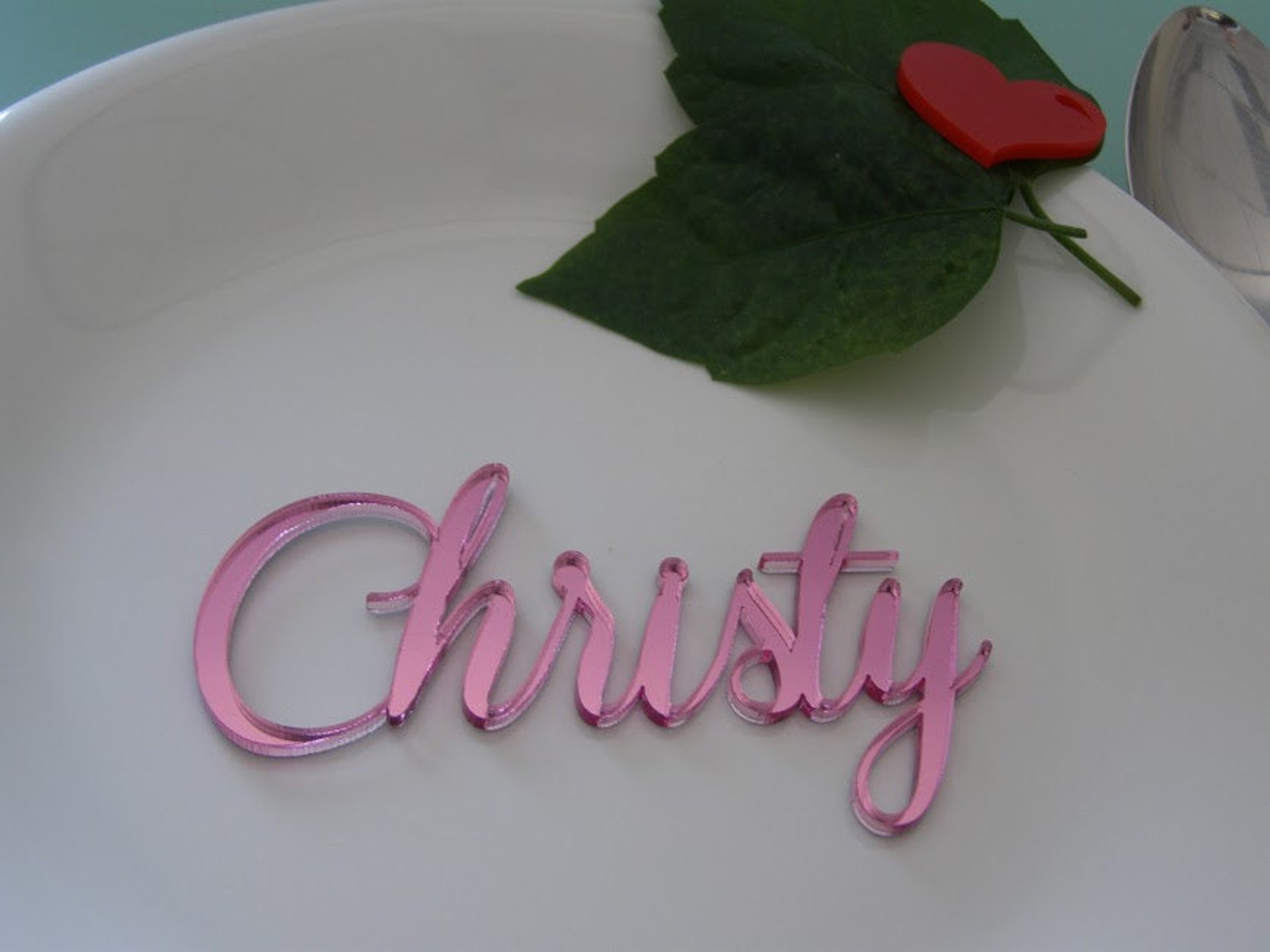 Laser Cut Names Personalized Pink Wedding Place Cards Name - Etsy