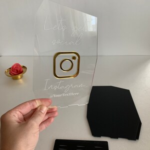 Personalized Instagram Sign Social Media Icons Business Logo Signage ...
