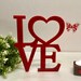 Love Heart Sign Wall Hanging Valentine Decor Gift for Her - Etsy