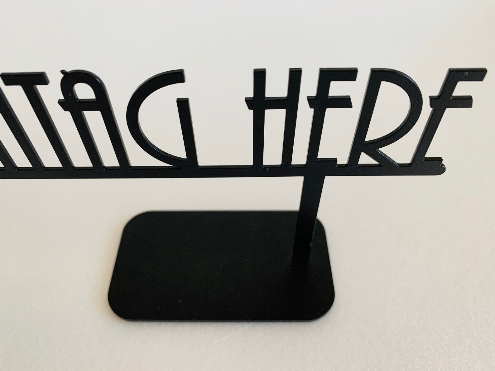 Personalized Hashtag Laser Cut Name Sign Stand Tabletop - Etsy