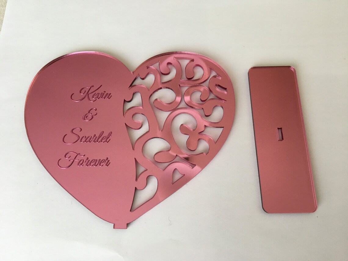 Personalized Heart With Custom Names Wedding Gift for Couple - Etsy