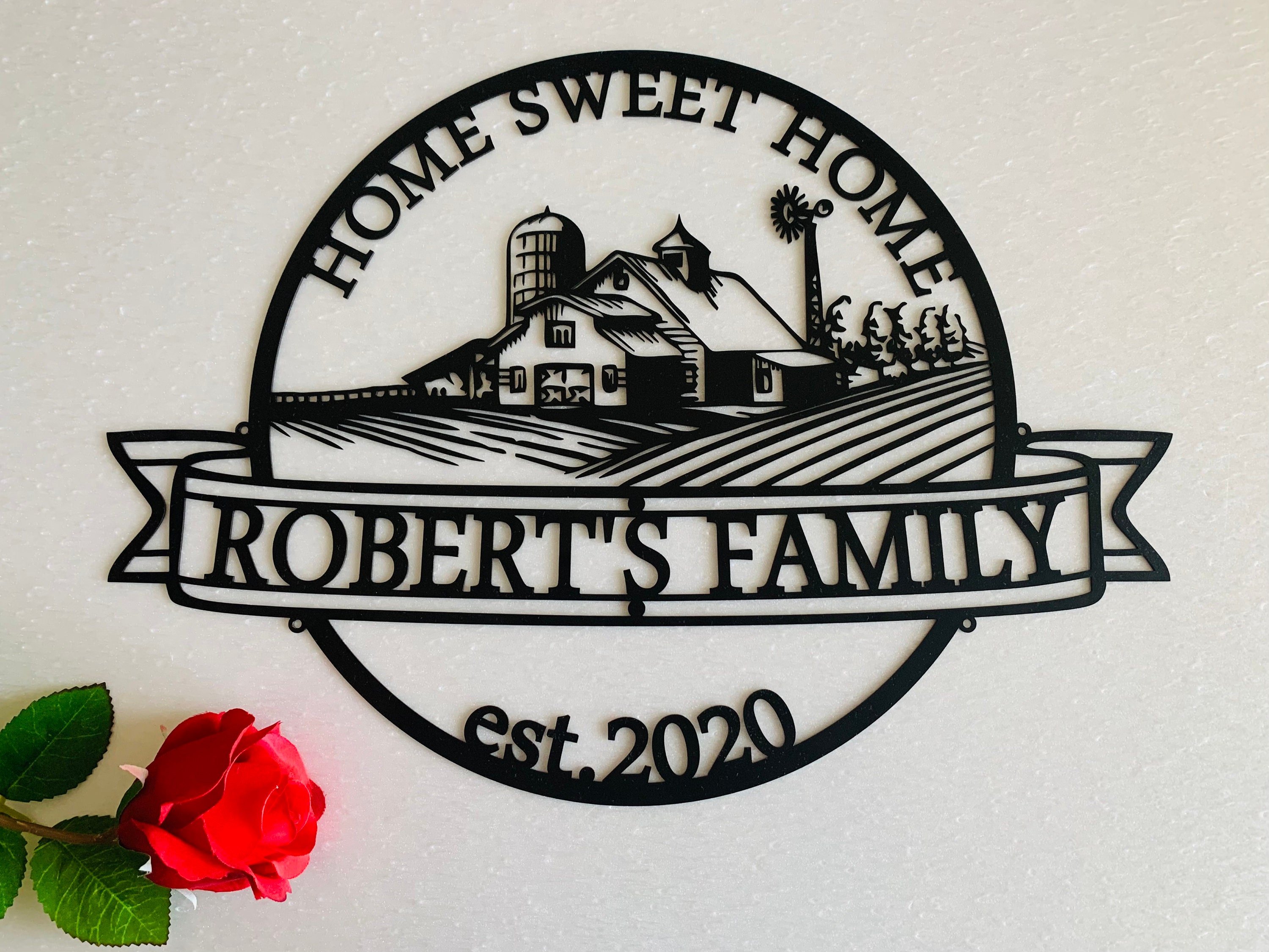 Home Sweet Home Metal Sign
