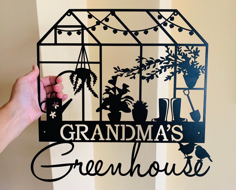 Personalized Greenhouse Name Sign Custom Garden Grandmas - Etsy