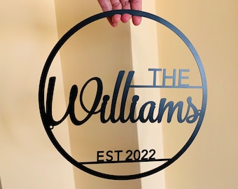 Personalized Wood Sign, Custom Family Name Sign, Wedding Gift, Home ...