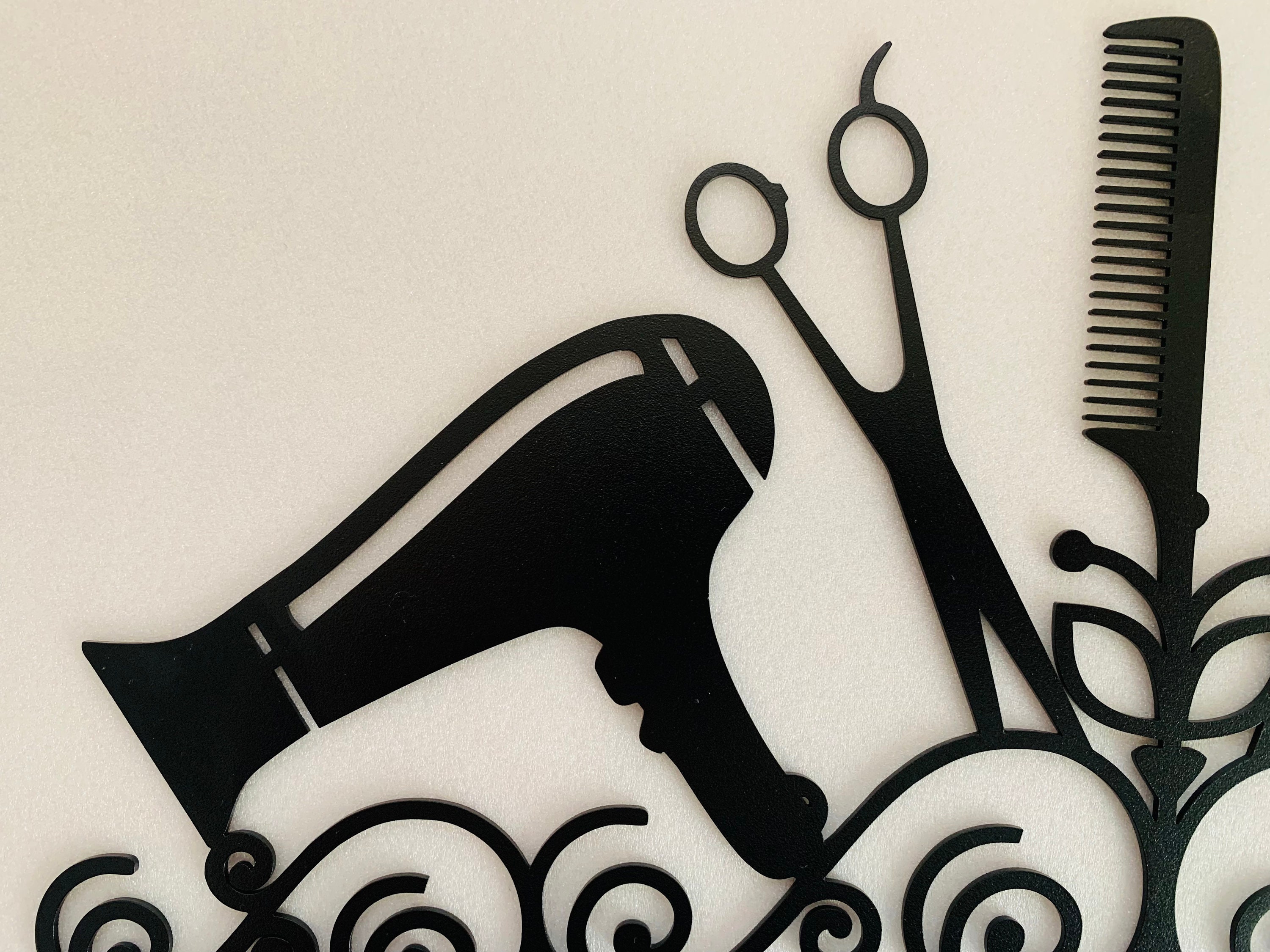 Personalized Hair Dresser Sign Custom Hair Salon Name Barber Sign Hair ...