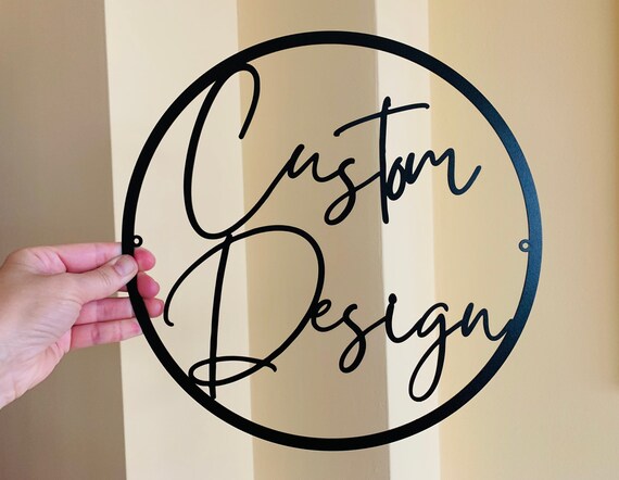 Custom Design Personalized Metal Sign Custom Logo Metal Wall - Etsy