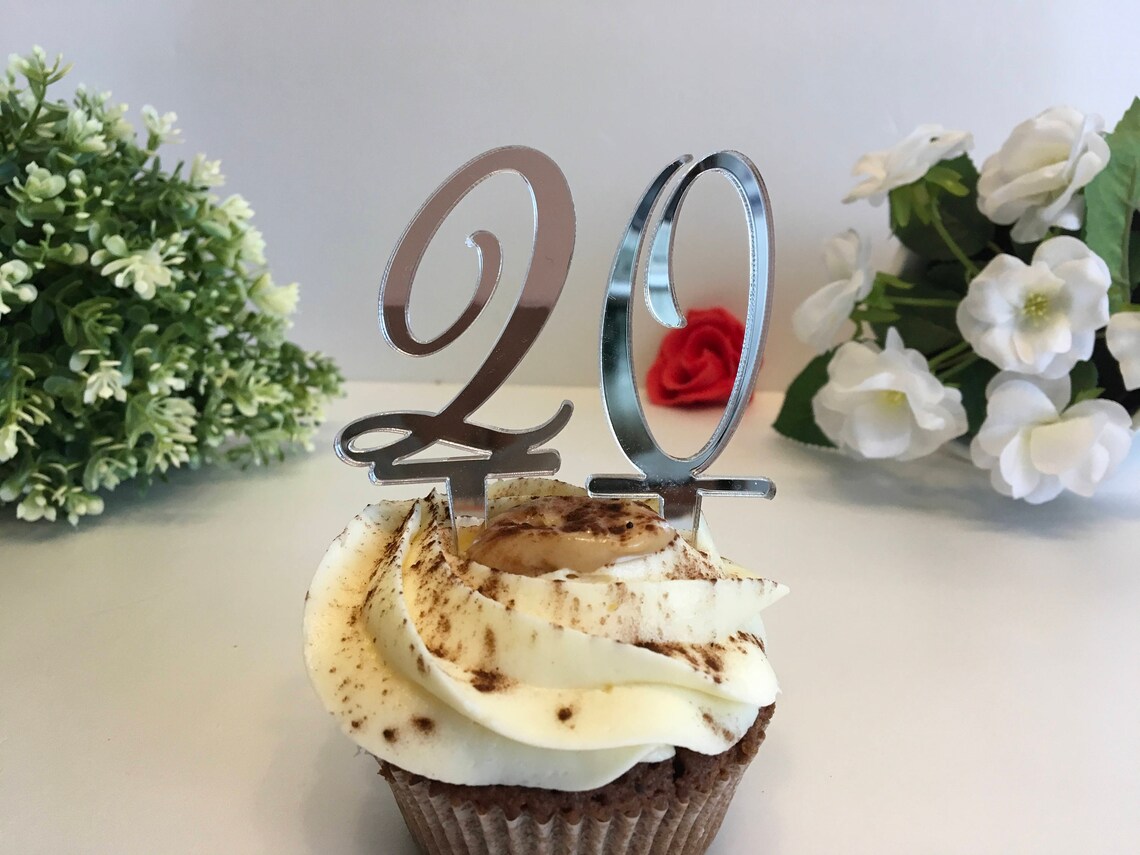 Number Cake Toppers Birthday Decorations Acrylic Number Picks - Etsy