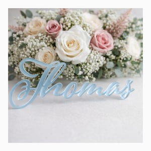 Custom Acrylic Laser Cut Names, Baby Shower Place Cards, Wedding Table ...