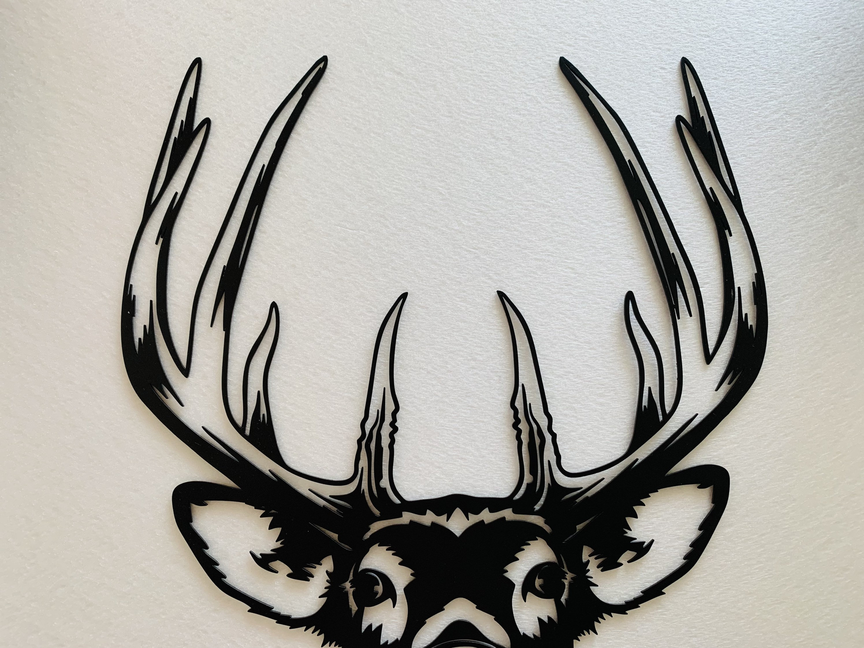 Deer Head Name Sign Custom Hunting Sign Deer Antlers Farmhouse Sign ...