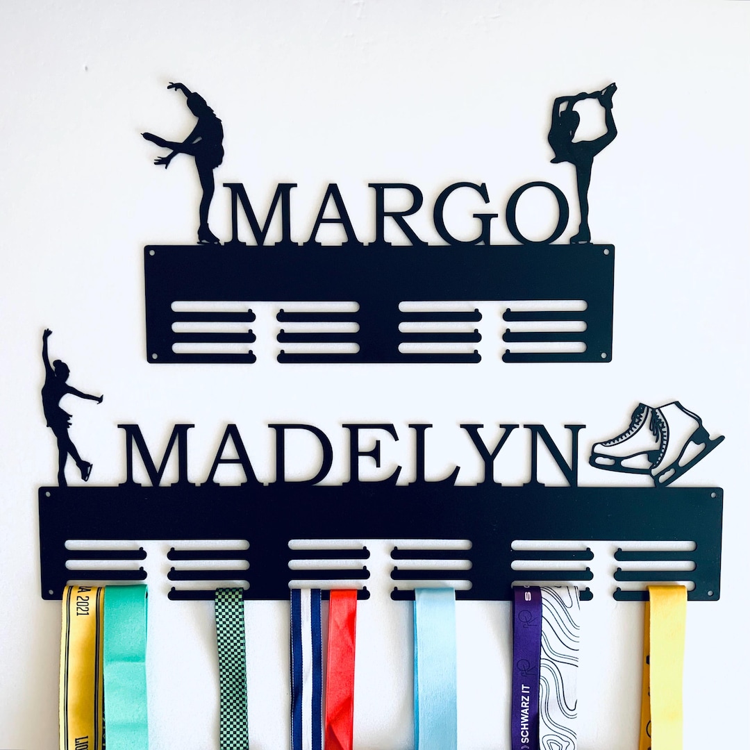 Personalized Figure Skating Medal Holder - Custom Name Sports Metal ...