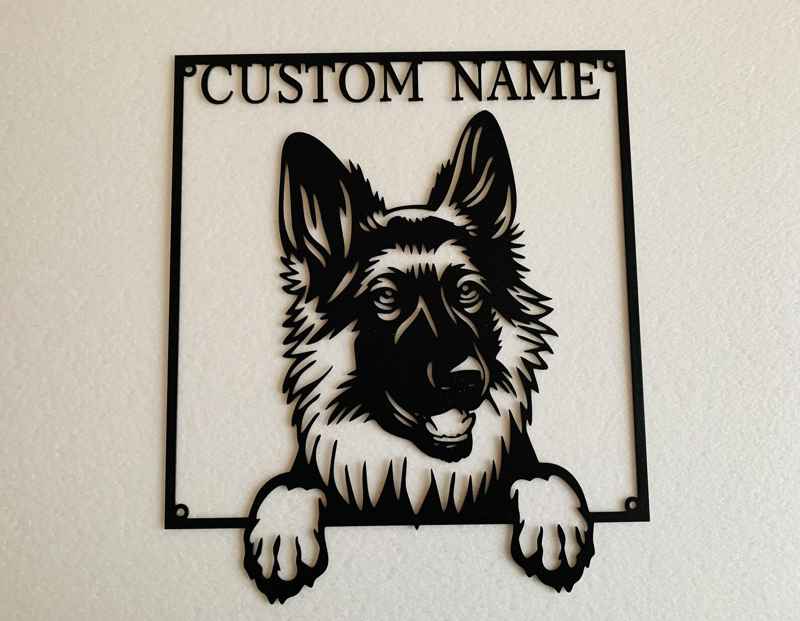 Personalized Dog Sign Custom Dog Name Dog Silhouette Metal - Etsy