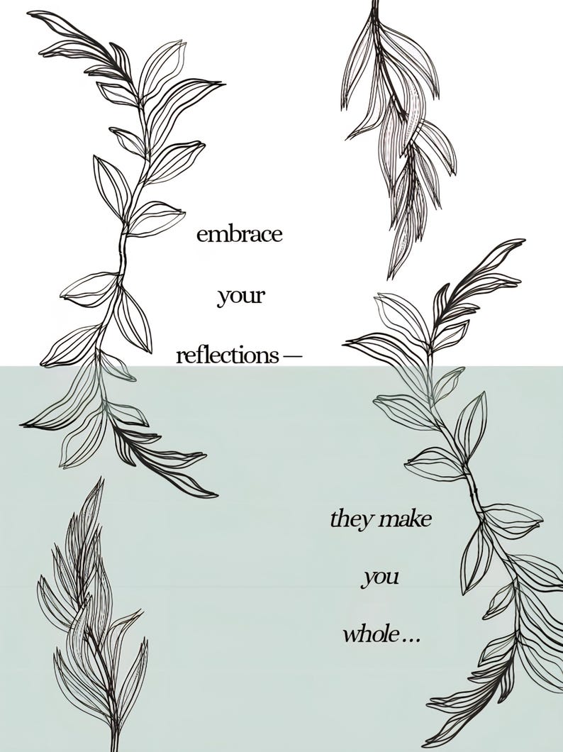 Reflections, Digital Wall Art, Aesthetic Printable Art, Modern ...