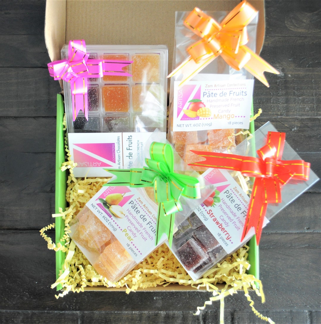Pate De Fruits Gift Box, French Fruit Jelly, Fruit Candy, Handmade ...